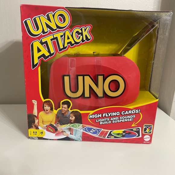 Mattel | Other | Nwt Mattel Uno Attack Game With Red Launcher | Poshmark